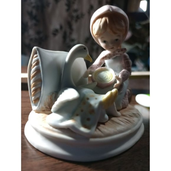 Lefton | Accents | Lefton Giving Is Loving Porcelain Girl With Duck ...